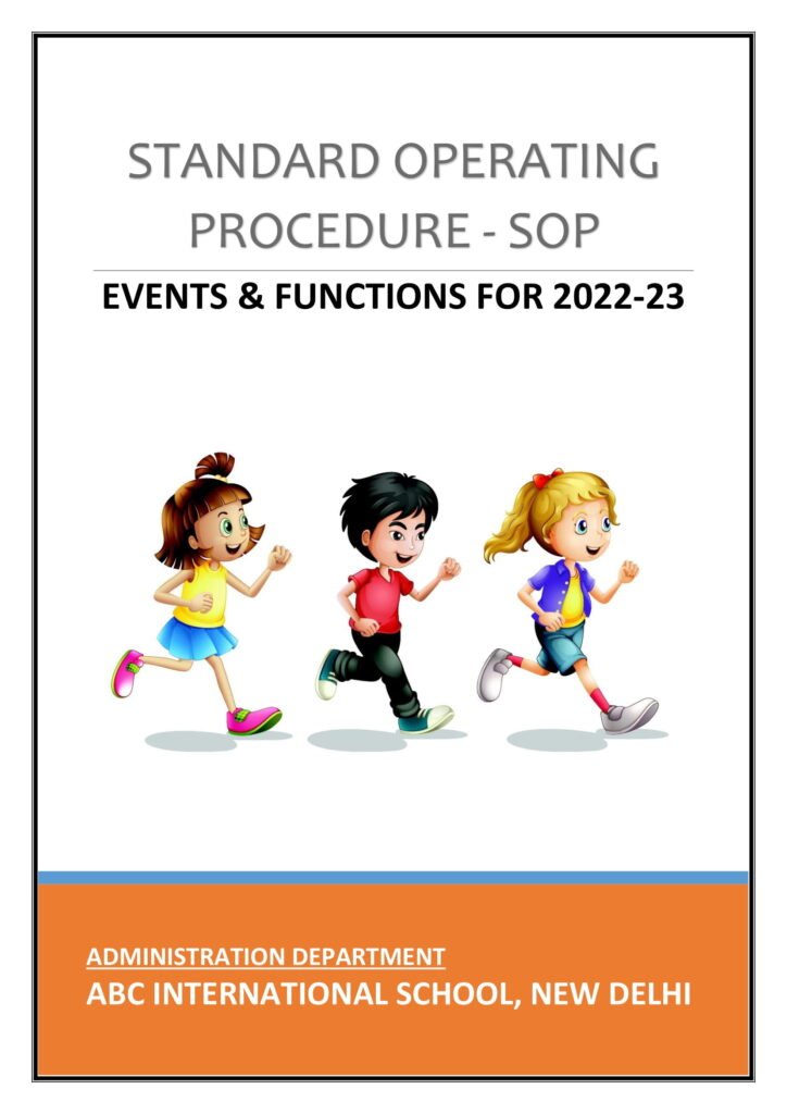 SOP for Events & Functions - ebookhub